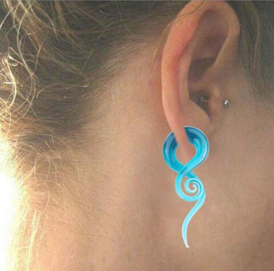 16 Gauge Spiral Earrings