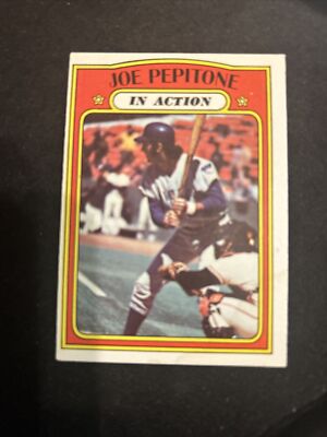 1972 Topps Baseball Card #304 Joe Pepitone In Action Chicago Cubs Nm ...