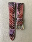 Genuine Snake Leather Watch Strap Band Size10...18 19 20 21 22 23 24 25 ...