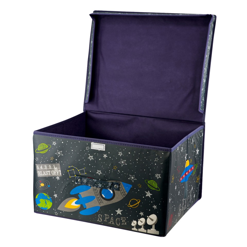 Large Collapsible Storage Box Folding Jumbo Storage Chest Kids Room Toy ...