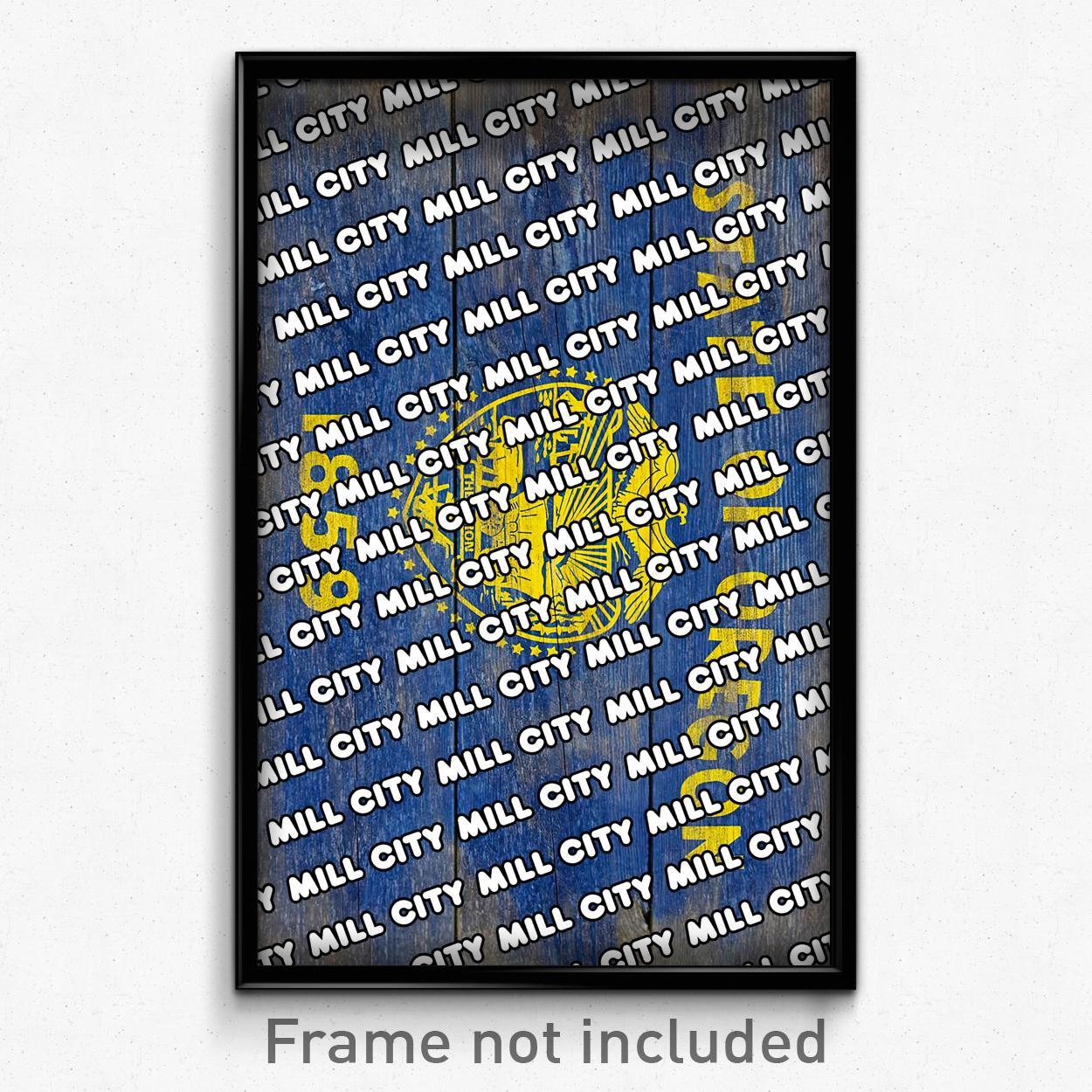 Mill City Oregon Poster (OR City Souvenir 11x17 Town Print) | eBay