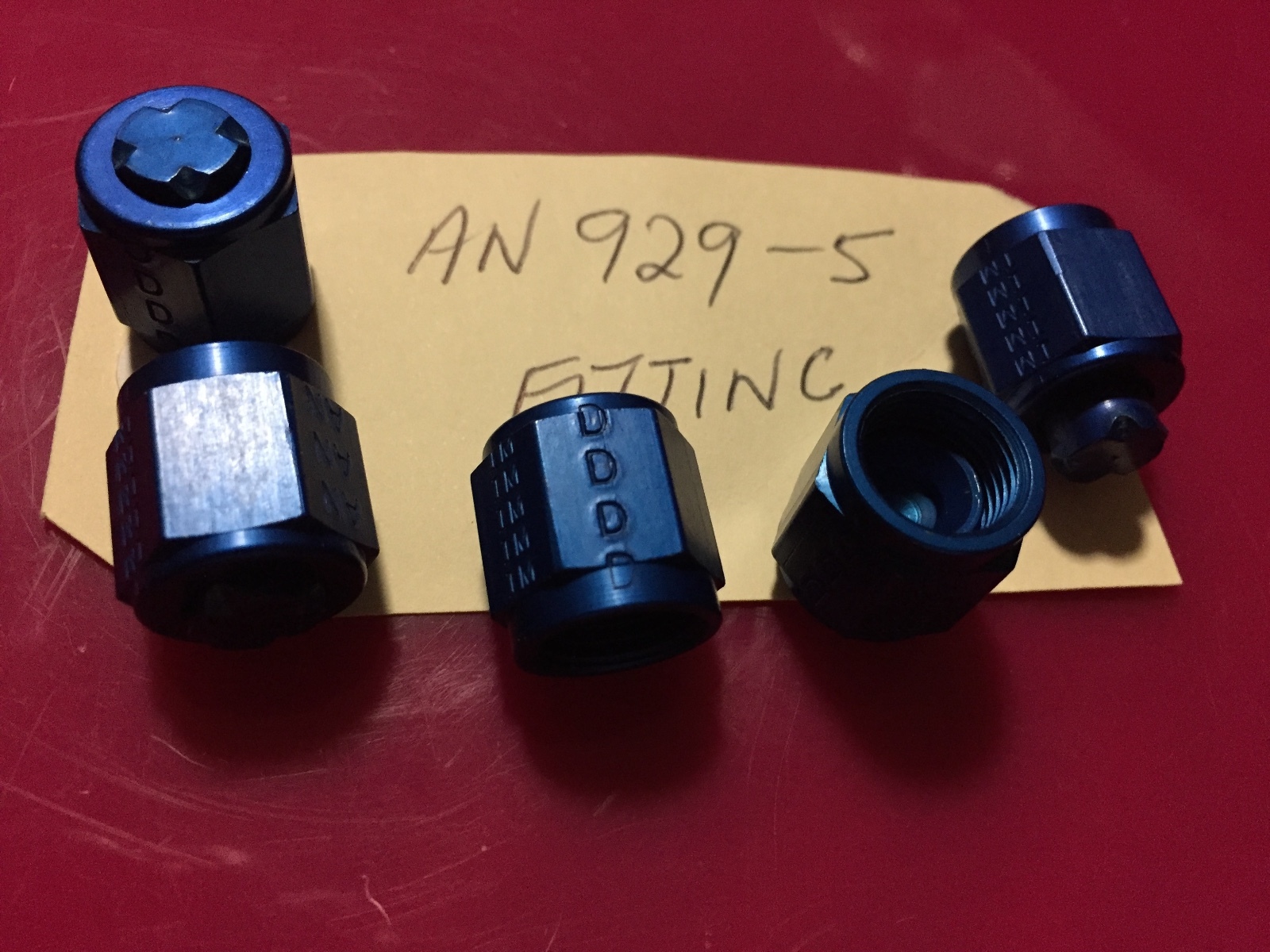 17 x VARIOUS AN929-2 AN929-4 AN929-5 AN929-6 NAS1564D ALUM CAP FITTINGS ...