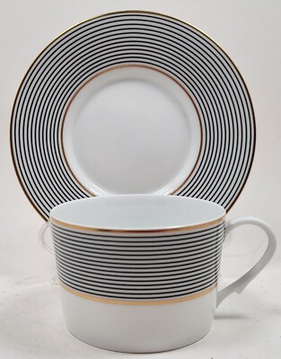 Raynaud Ceralene Crinoline Black Coffee Cup(s) and Saucer(s) | eBay