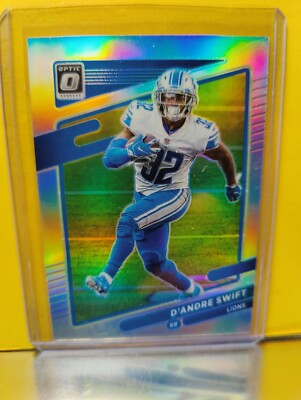 2021 Optic D’ANDRE Deandre SWIFT Silver Prizm no. 85 Detroit Lions | eBay