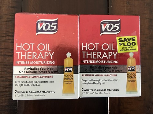 Alberto VO5 Hot Oil Therapy Intense Moisturizing Hair Treatment 2 ct ...