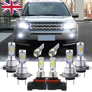 For Freelander 2 Headlight Land Rover Bulbs 2006-14 Xenon White Fog ...