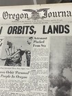 2 Original Historical Front Page News Newspapers Oregon Daily Journal ...