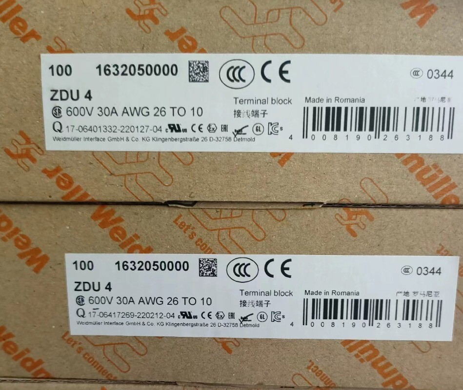 100pcs Weidmüller ZDU 4 Connecting terminal 1632050000 | eBay