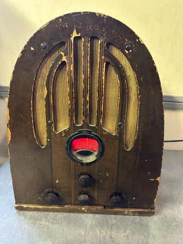 Vintage PHILCO Cathedral Radio Chassis Type 37 60 Model Code 121 table ...