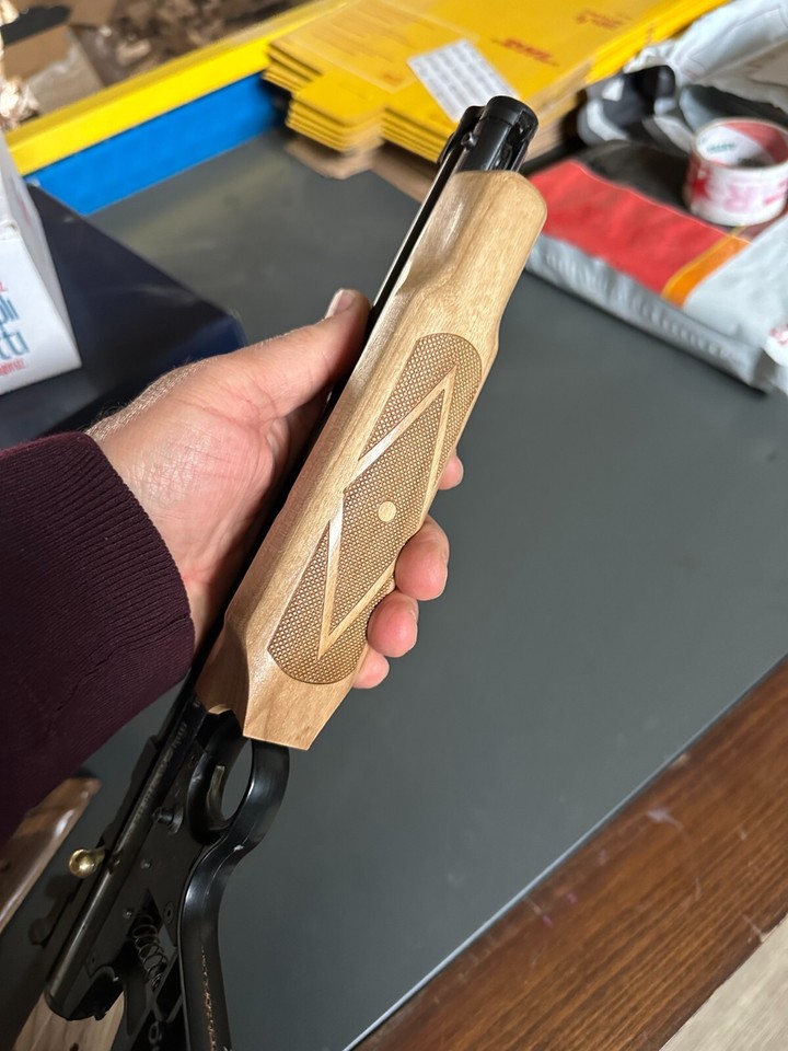 CROSMAN PUMPMASTER WALNUT WOOD FOREARMS GRIP FIT MOD PC77 1322 1377 ...