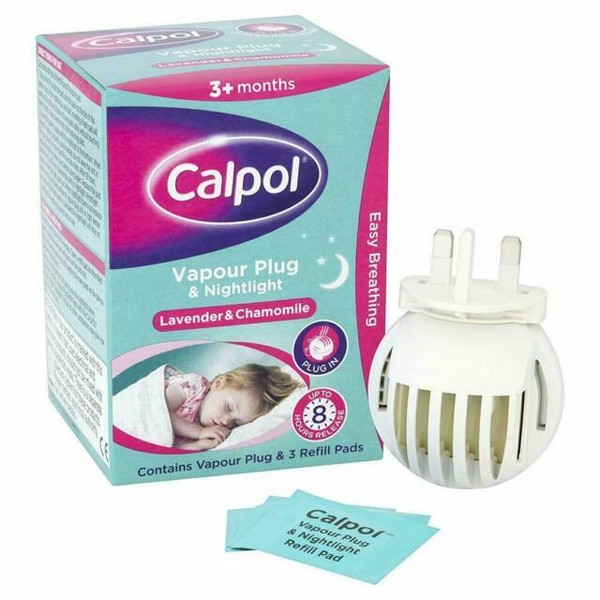 Calpol Vapour Plug & Nightlight Vapour Plug and 3 Refill Pads for sale ...