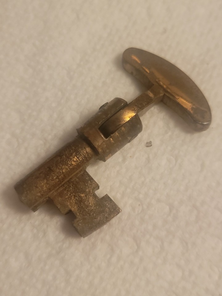 Vintage Skelton Hindged Old Folding Swivel Key Cabinet Pocket Door Bit ...
