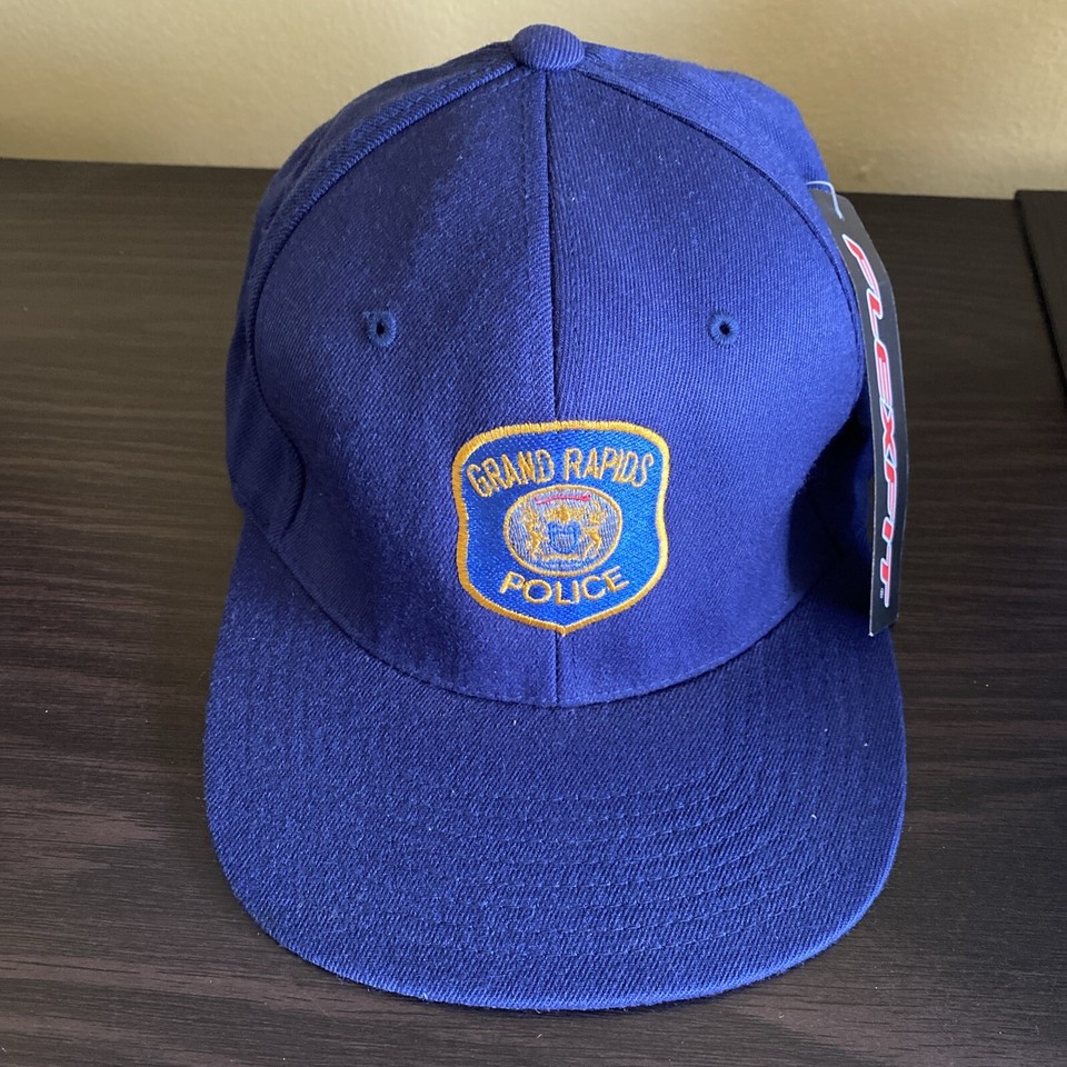 Grand Rapids Police Cap Navy Blue Hat with Flex Fit Elastic Ban New Old ...