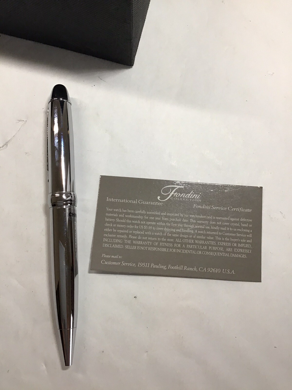 FONDINI COLLECTION QUARTZ WATCH, STEEL FLASK AND PEN. VINTAGE NEW | eBay