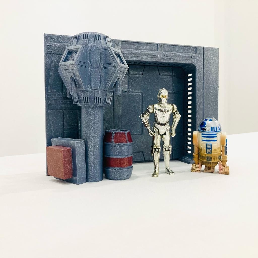 Death Star Control Room 327 Door Wall Diorama For 6 IN Figures | eBay
