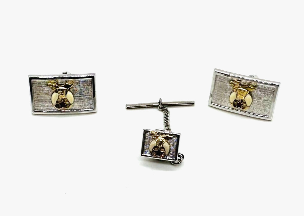 VTG Swank Masonic Freemason Shriner - Logo Cufflinks … - Gem