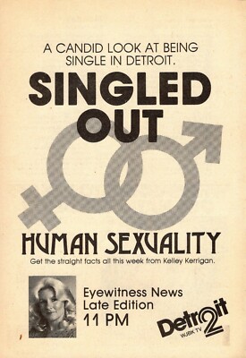 1984 WJBK DETROT TV AD~KELLEY KERRIGAN News Reporter 5 X 7 FULL PAGE ...