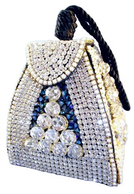 IRIS G Magnificent Austrian Crystal Rhinestone Designer Evening Bag ...