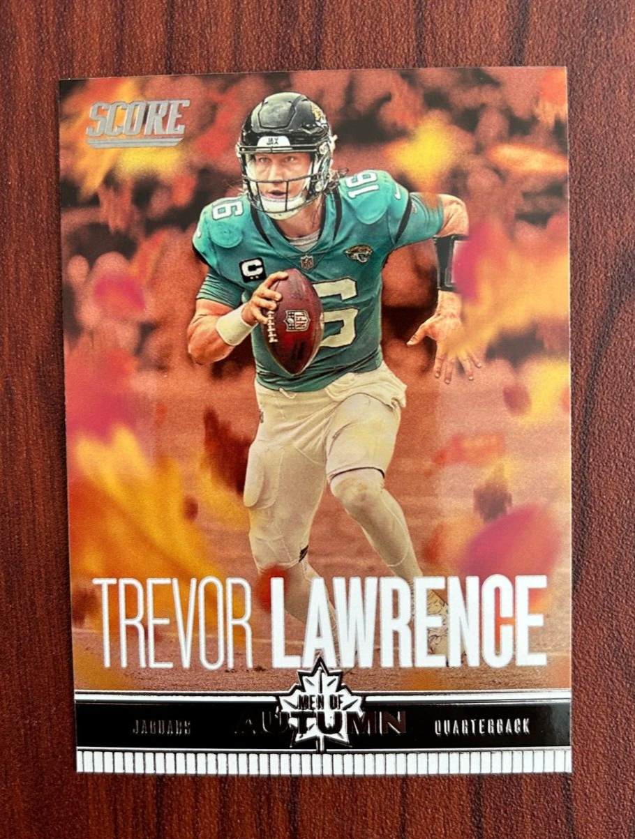 2023 Score Trevor Lawrence Men Of Autumn Insert #8 Jacksonville Jaguars ...
