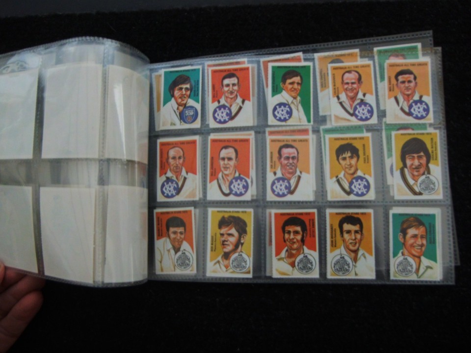 ONE OR TWO SETS PLAIN BACKS PAPER TRADE CARDS ENGLAND AND AUSTRALIAN ...