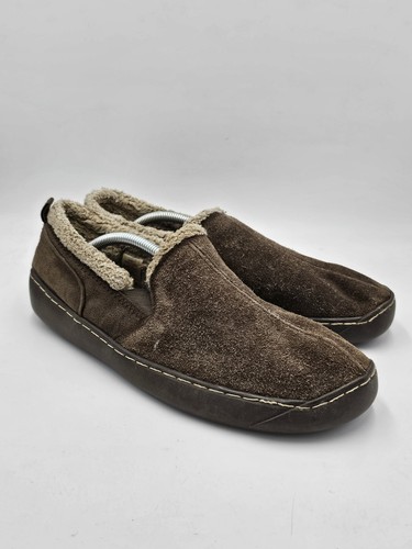 HideAways by LB Evans Suede Moccasin Slippers Men's Size 11 (Brown) | eBay