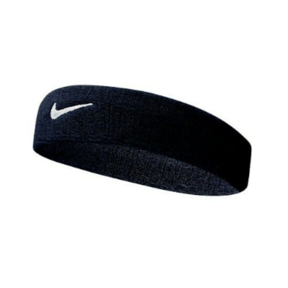 NIKE SWOOSH TRAINING HEADBAND THICK SOFT COTTON GYM SPORTS RUN HAIR ...