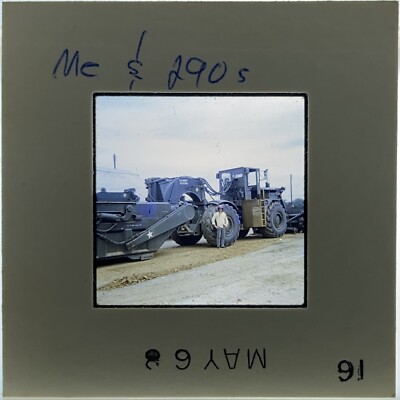 Amateur 126 Slide Photo 1968 Military Man, Clark 290M Tractor, Scraper ...