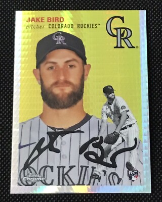 2023 Topps Chrome Platinum Anniversary Jake Bird #114 Prism Refractor ...