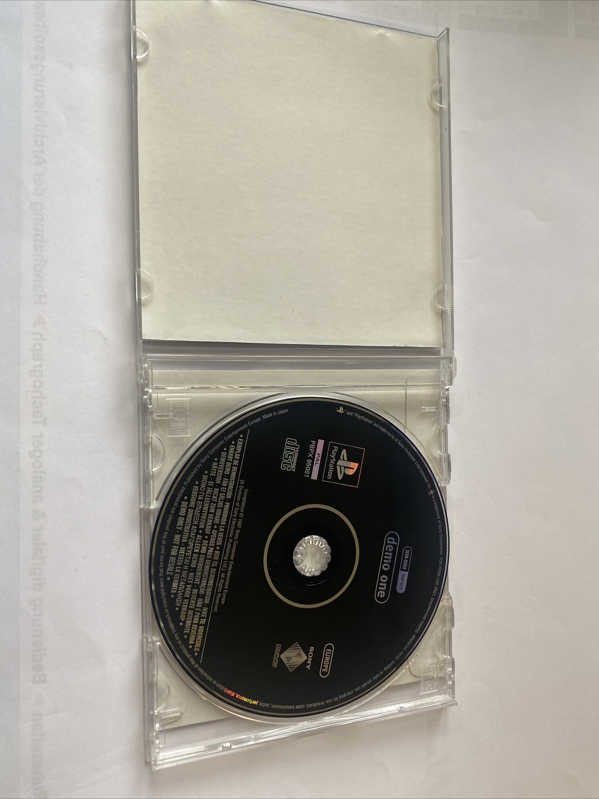 Demo 1 Playstation 1 Demo one 1997 Ps1 | eBay