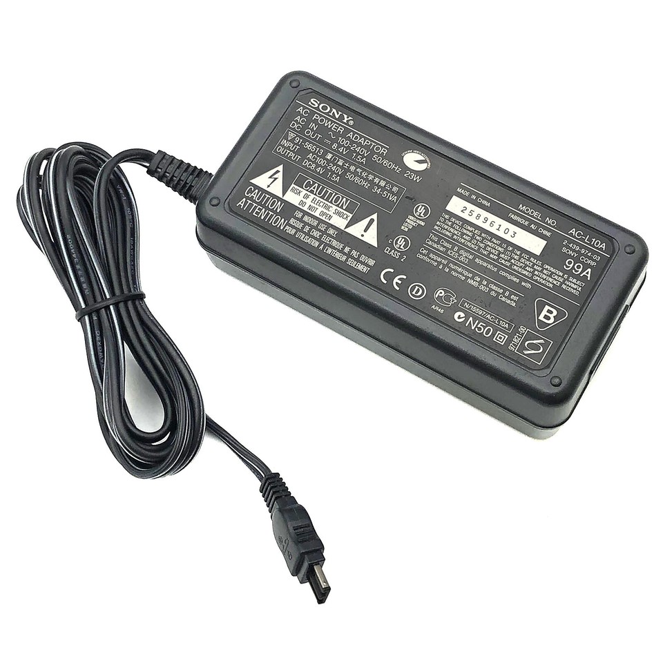 Original Sony AC Power Adapter for Sony Camcoder CCD-TR CCD-TRV Battery ...