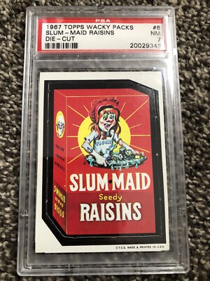 1967 Wacky Packs Die Cuts #6 Slum Maid Psa 7 | eBay