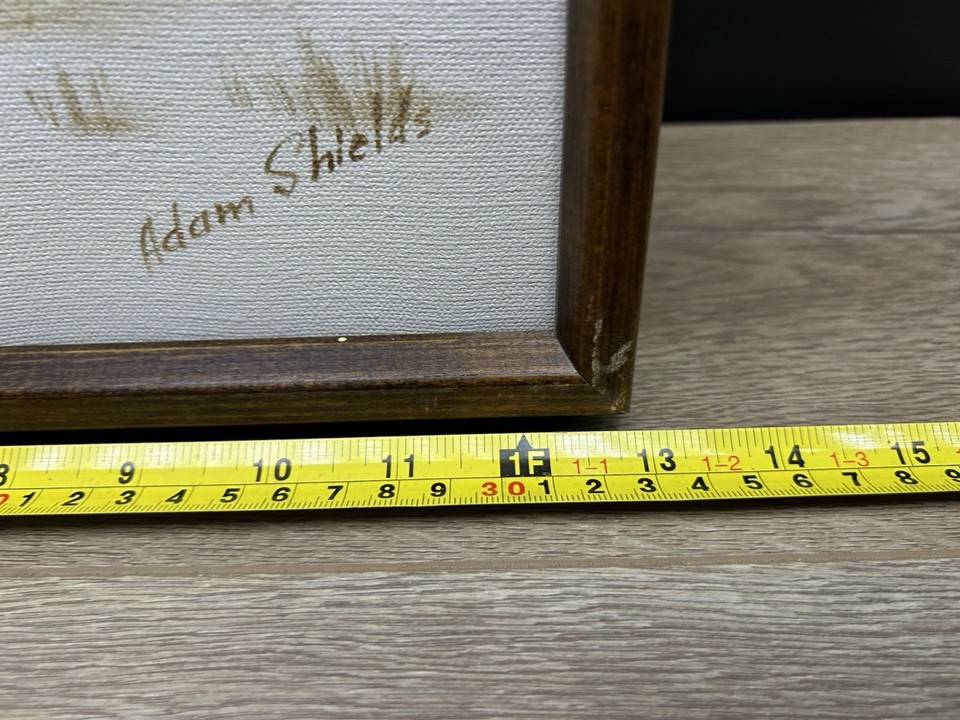 Adam Shields Signed Native American Mother Father And Child Painting ...