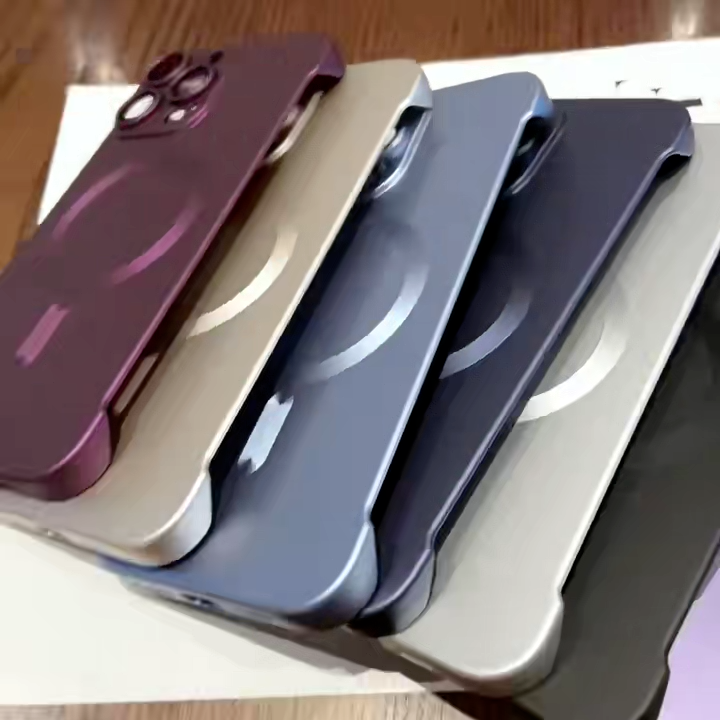 Rimless Case iPhone 17 Pro Max/Air 16 15 14 13 Ultra-thin Frameless ...