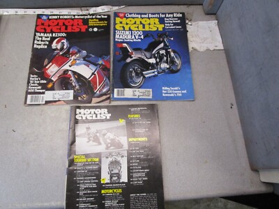 MOTOR CYCLIST MAGAZINE JUN 84, OCT 84, NOV 84, BMW R100S DAYTONA 84 ...