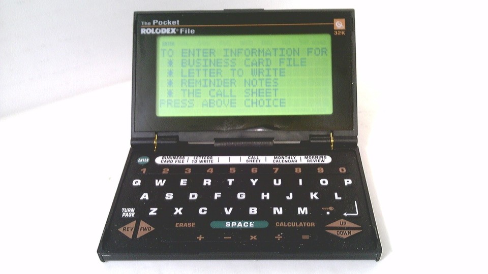 Rolodex~The Pocket~ROLODEX~File~Electronic~1992~WORKS | eBay