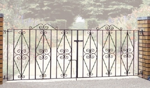 WROUGHT IRON METAL GARDEN SIDE GATE Watling 2ft6"-3ft4" | eBay