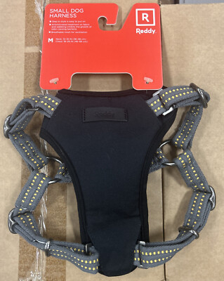 Reddy Black & Gray Dog Harness, SMALL - MEDIUM 15-19” Neck "BRAND NEW ...