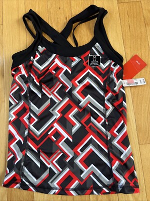 Xersion Racerback Fitted Athletic Workout Tank Top Sz M NWT Multi Color ...