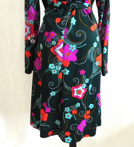 Vtg Lane Bryant Tall Shop Long Sleeve Dress Floral Multicolor Belted ...