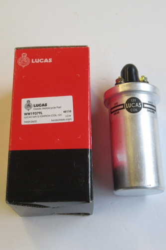 Lucas 48mm coil 12v BSA single & twins A65 B40 B50 A50 12 volt 45164 ...