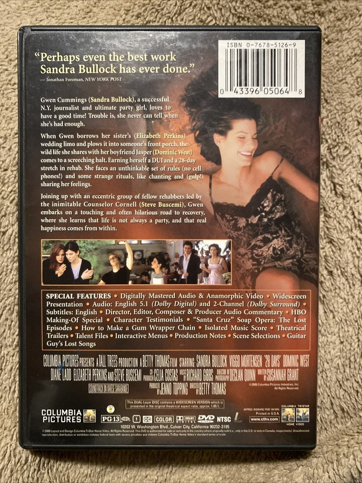 28 Days (DVD, 2000) 43396050648| eBay