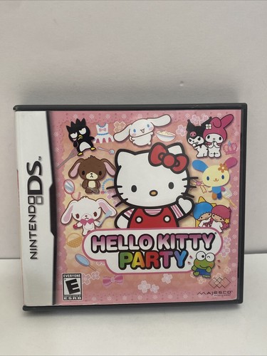 Hello Kitty Party Nintendo DS 2009 Complete CIB Game in Box w Manual ...