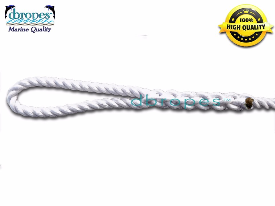 2 of 3 Strand Mooring Lines Pendant Nylon Rope 3/8"X10'+ Chafe Guard ...