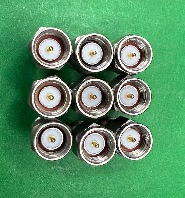 Lot of 9 Unbranded SMA Male-to-Female Adapters, Connector Savers, 18 ...