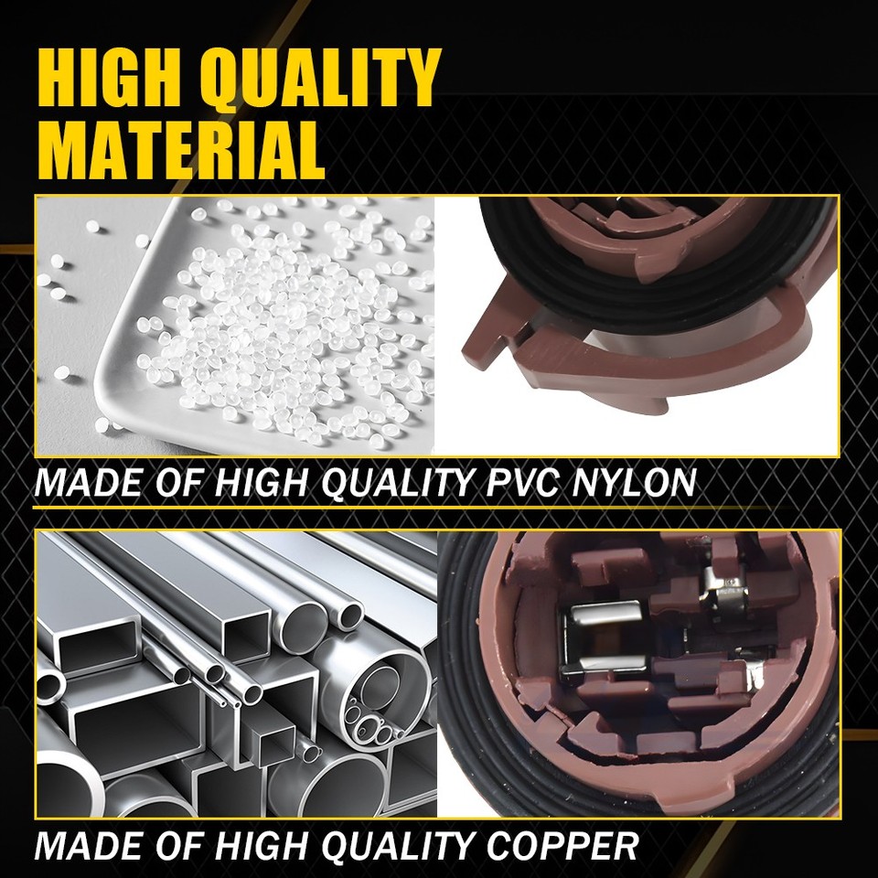 4x 3157 4157NA Bulb tabs 3 Socket Turn Signal Light Harness Wire Plug ...