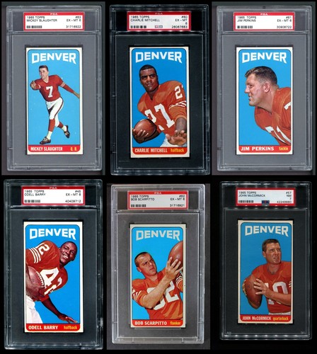 1965 Topps Denver Broncos Near Team Set 6 - EX/MT (20 / 21 cards) | eBay