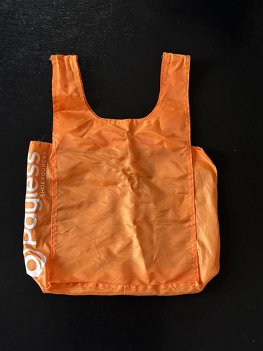 Payless Shoe Source Reusable Shopping Tote Bag Orange with White ...