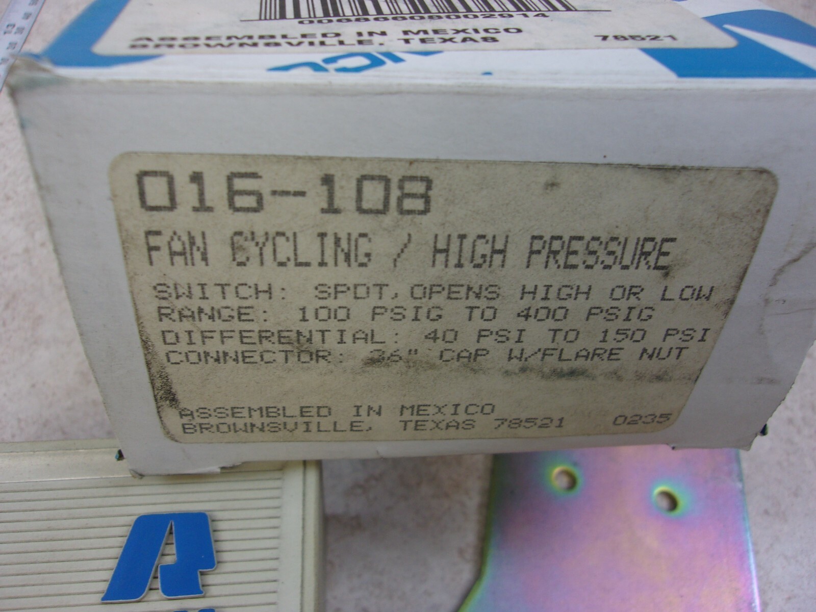 RANCO 016-108 FAN CYCLING HIGH PRESSURE SWITCH, F0440 | eBay Australia