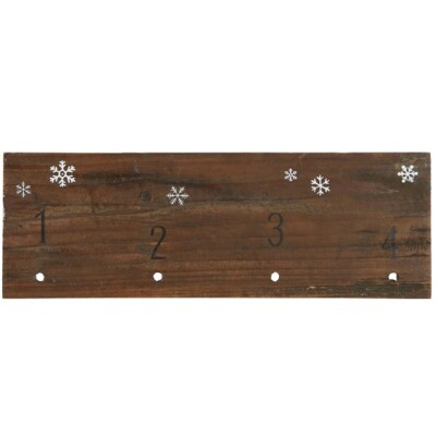 Wooden Advent Calendar Sign With Numbers 1-4 by Ib Laursen | eBay UK