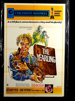 MOVIE POSTER: The Yearling Original One Sheet Movie Poster 1971 Gregory ...